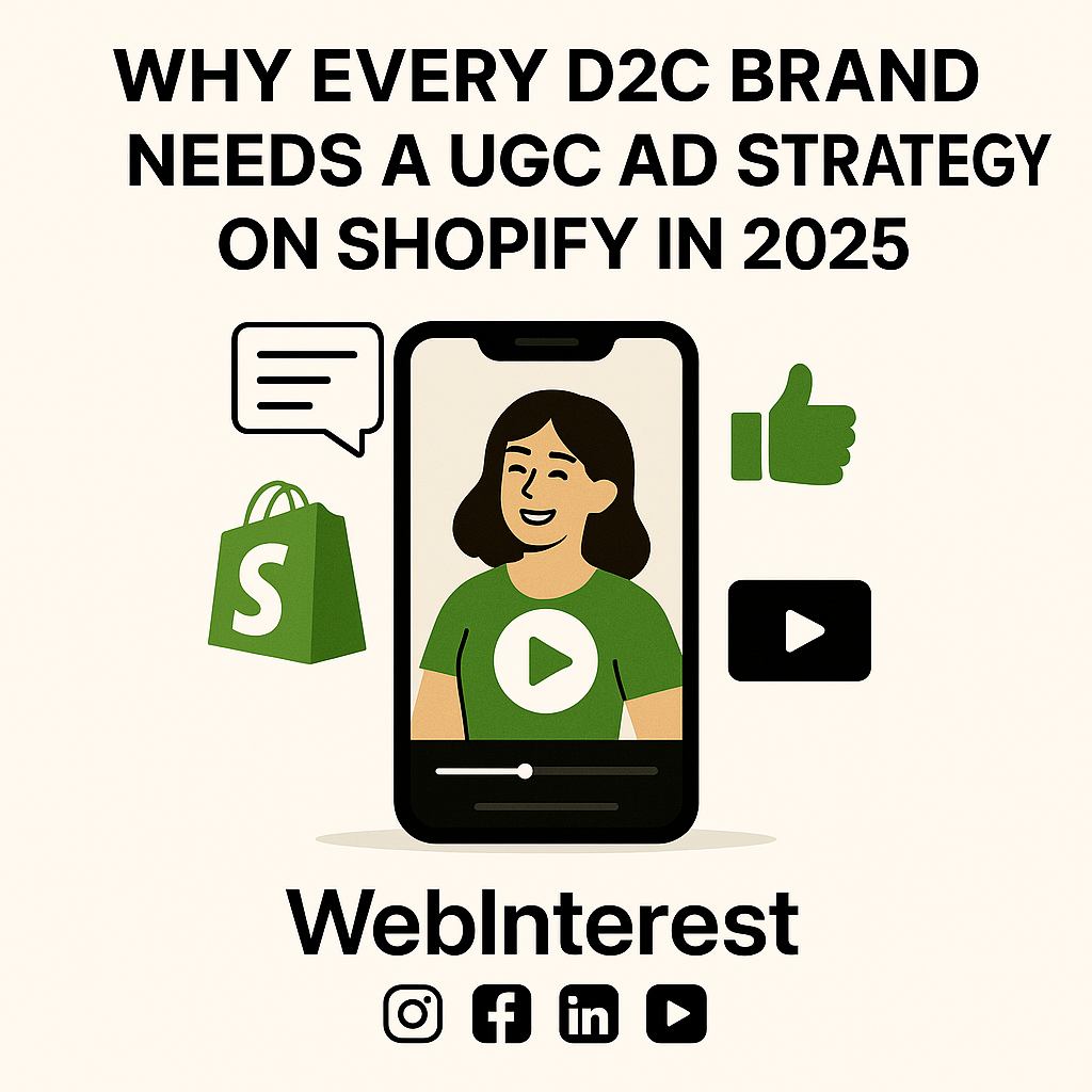 Why Every D2C Brand Needs a UGC Ad Strategy on Shopify (2025 Playbook)